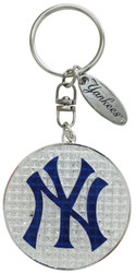NY Yankees Bling Keychain - NY Logo