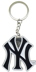 NY Yankees Metal Keychain - NY logo