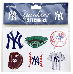 NY Yankees Stickers - 6 Pack