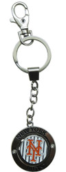 NY Mets Spinning Keychain - Pinstripe NY Logo
