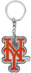 NY Mets Metal Keychain - NY logo
