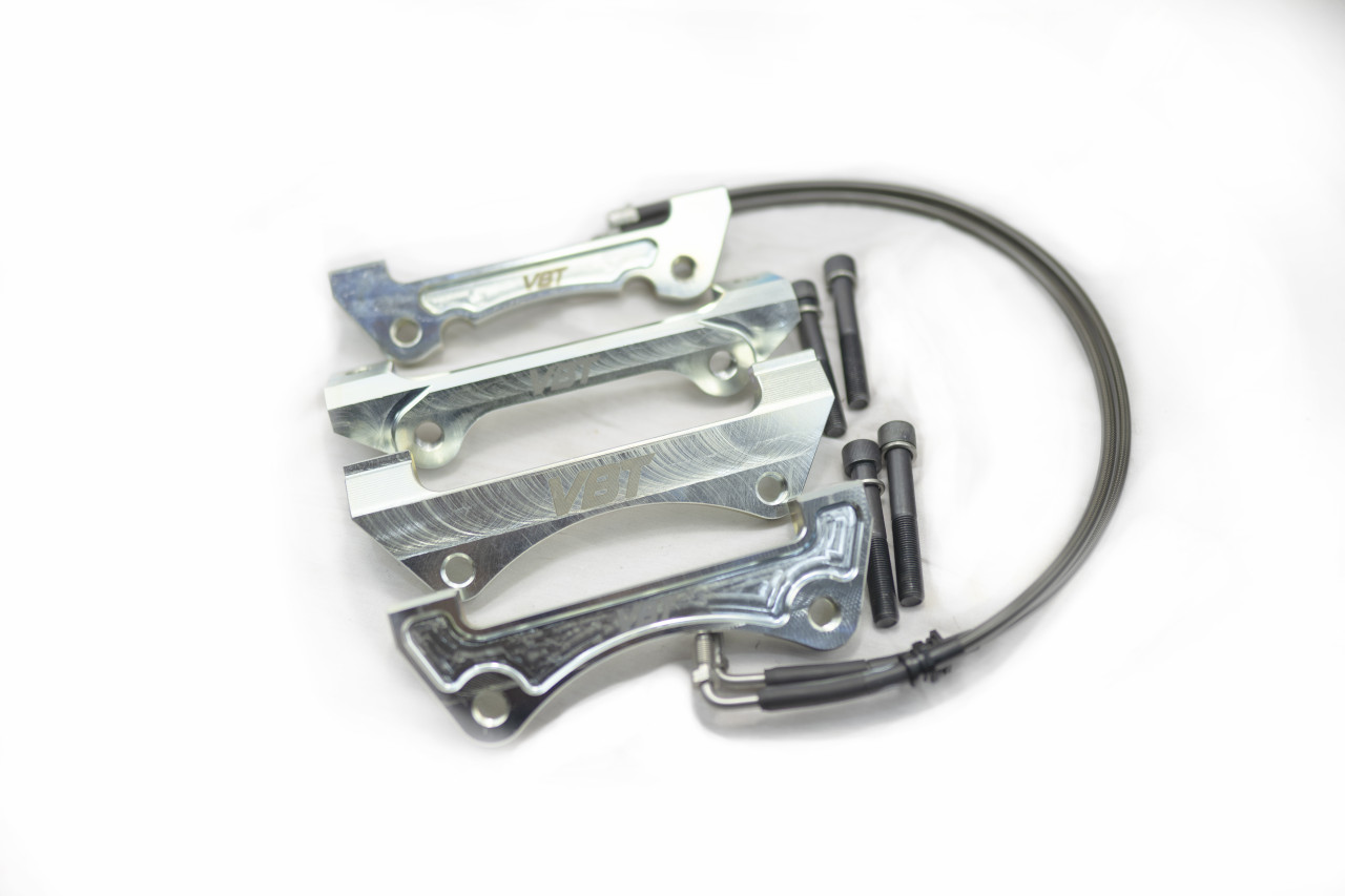 Front 2-Piece 362x32mm Disc & Caliper Carrier Kit - Allows Fitment of 8 ...