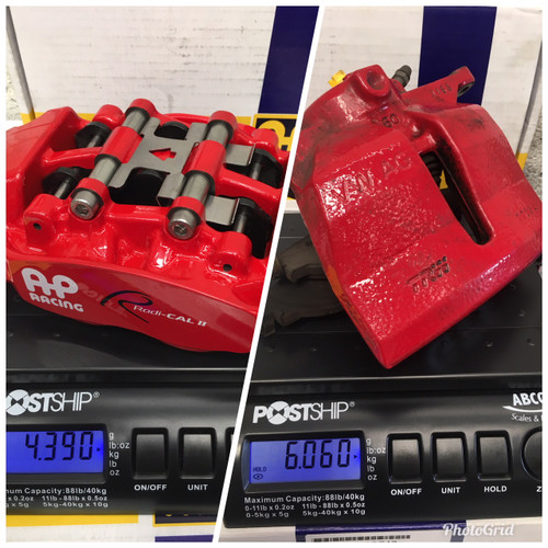 Front Brake Kit 4 Piston AP Racing Calipers with 362x32mm 2-Piece Discs