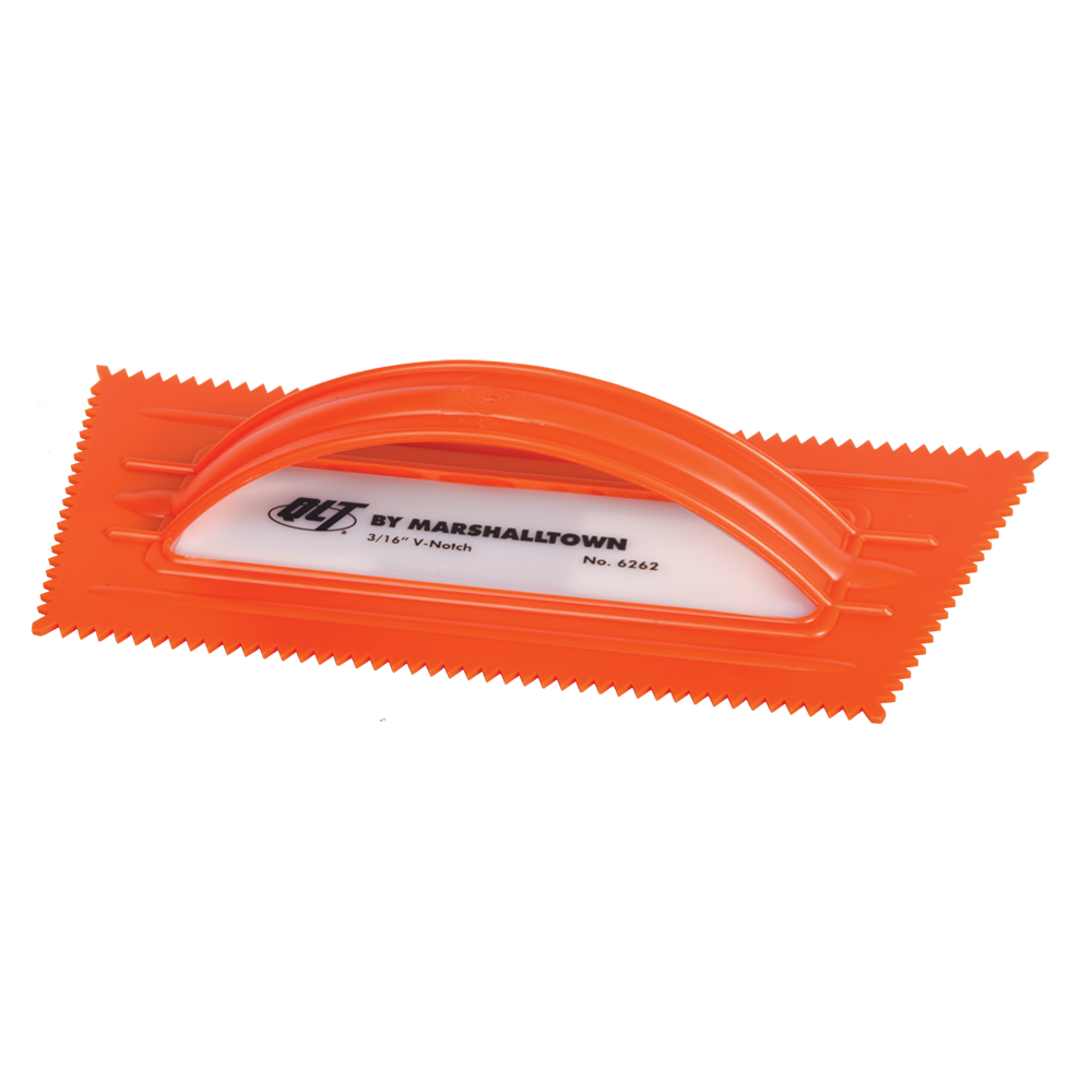 MARSHALLTOWN 5mm Orange Plastic V-Notched Trowel - Far North ITM