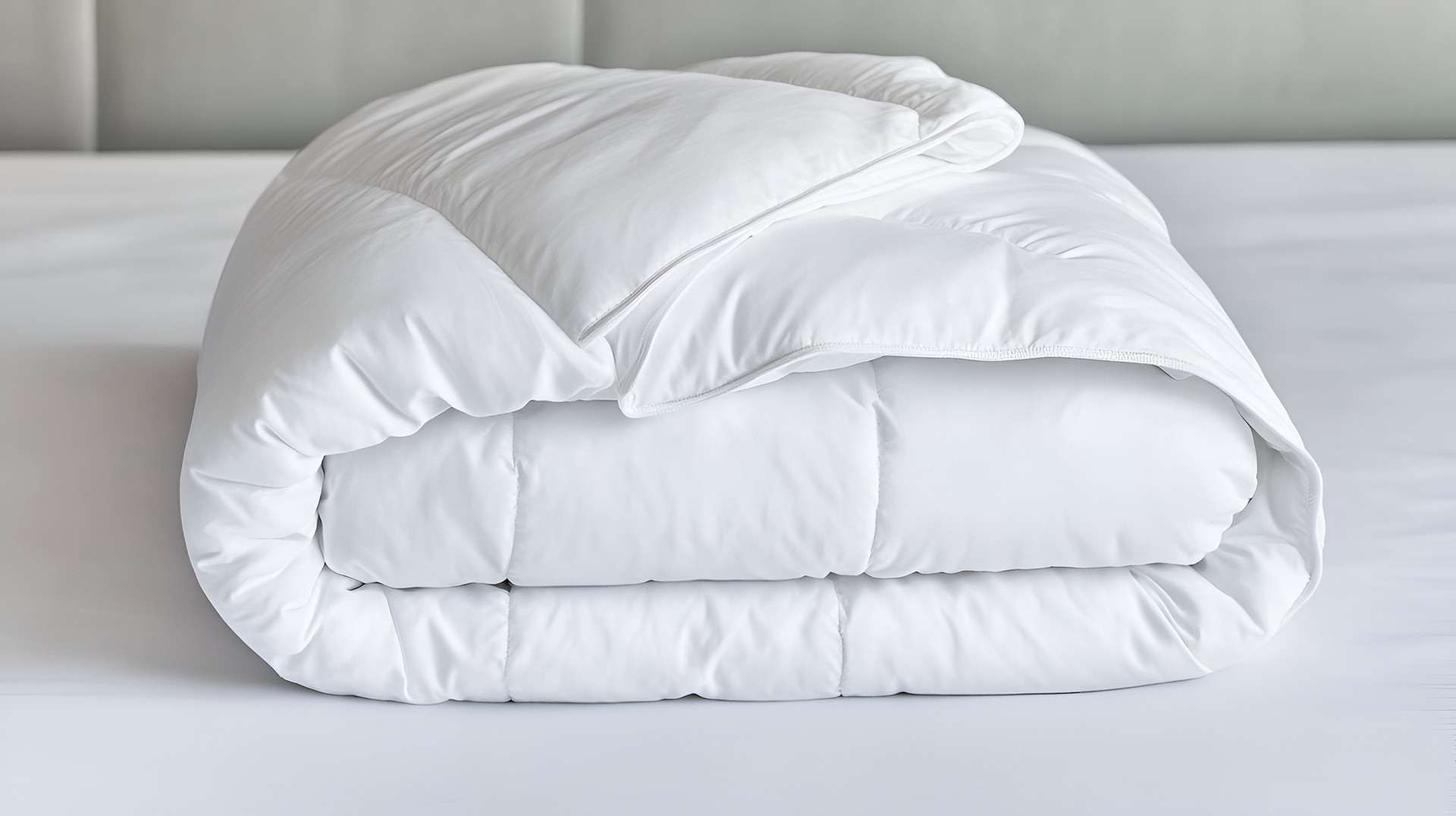 two comforters on one bed