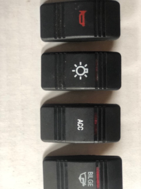 Nomenclature Plates for switch panel - Action Craft Boat Parts