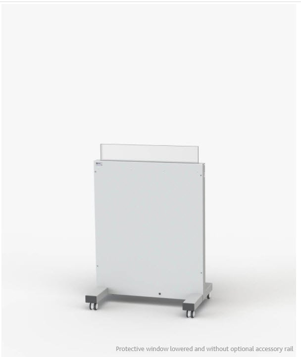 Height adjustable mobile x-ray shield