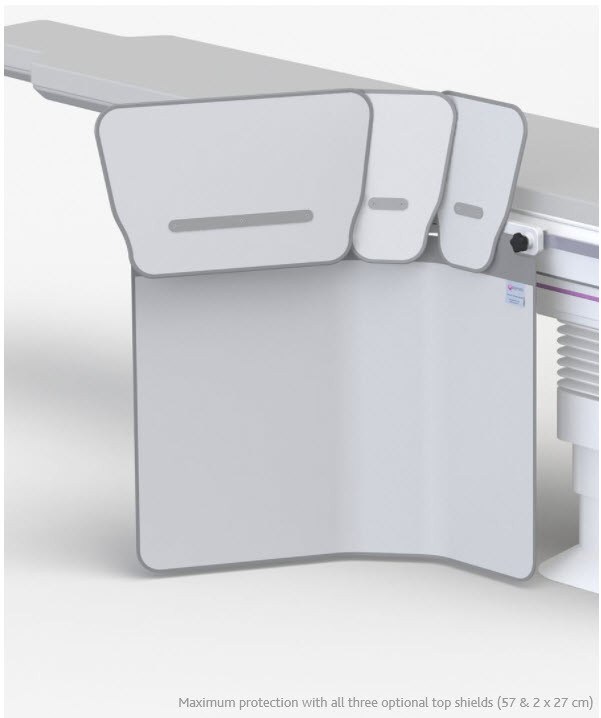 Lower body x-ray shield 312/E-012 (with fold-down top)