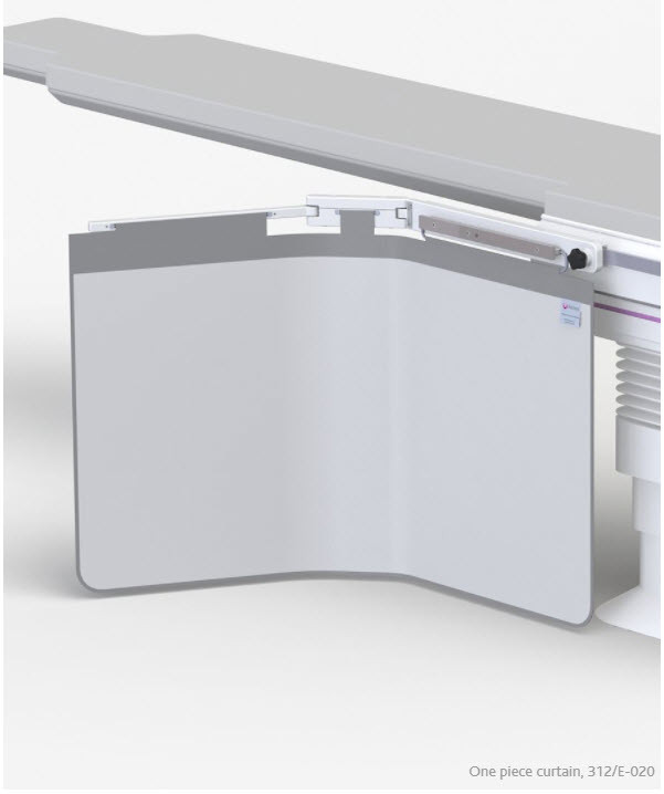 Lower body x-ray shield 312/E-022 (with fold-down top)