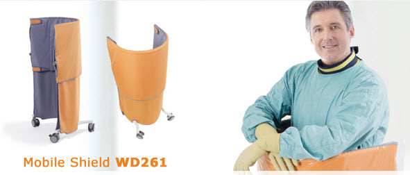 Body Contoured Mobile Radiation Shield - CSP Medical