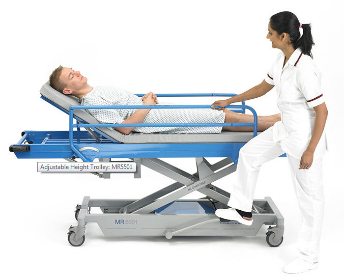 MRI Adjustable Height Pediatric Stretcher | CSP Medical