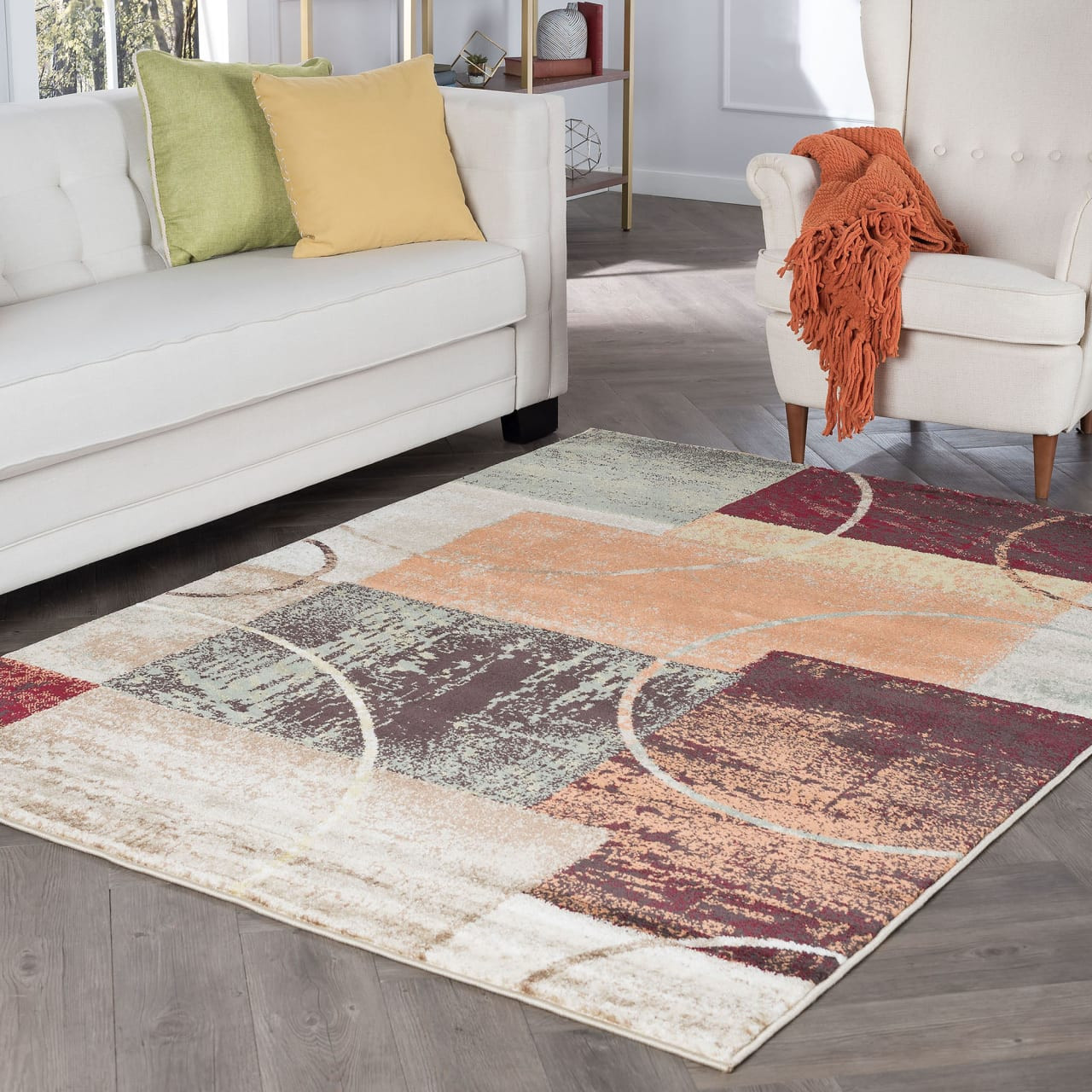 Conner Contemporary Abstract Area Rug | Decorsify