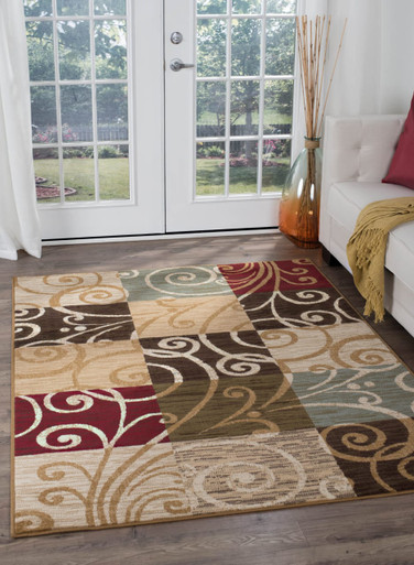 Carmen Transitional Geometric Area Rug