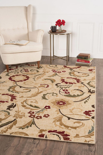 Wichita Transitional Floral Area Rug