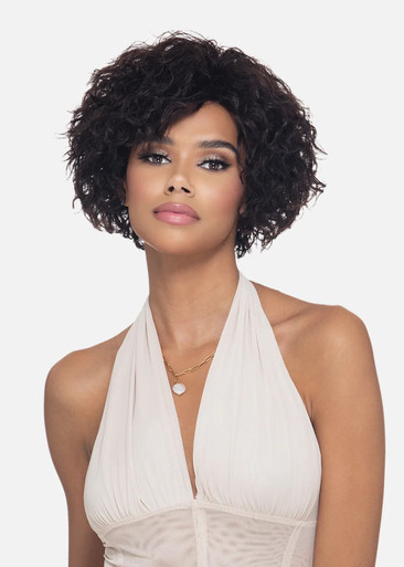 WHITNEY - 100% Human Hair 8" Layered Curly Wig - by Vivica Fox (5 ...