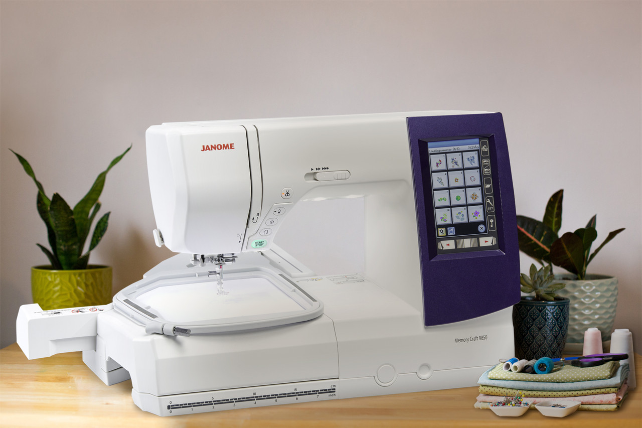 Janome Memory Craft 9850 Computerized Sewing and Embroidery Machine