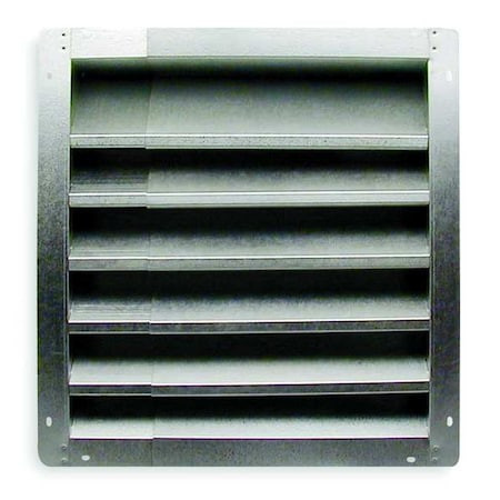 Louver, Intake, 24-42 In, Galvanized Steel - 4F423