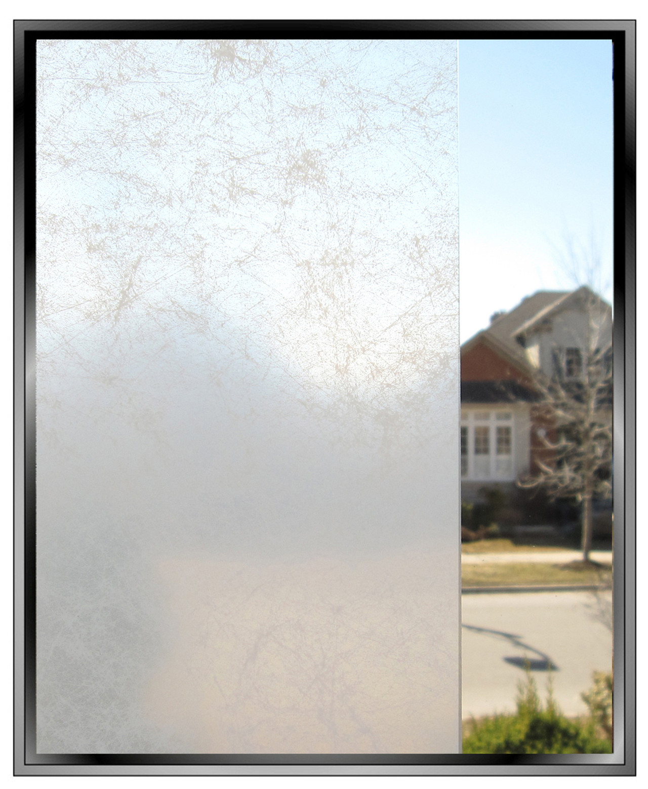 White Smoke DIY Decorative Privacy Window Film