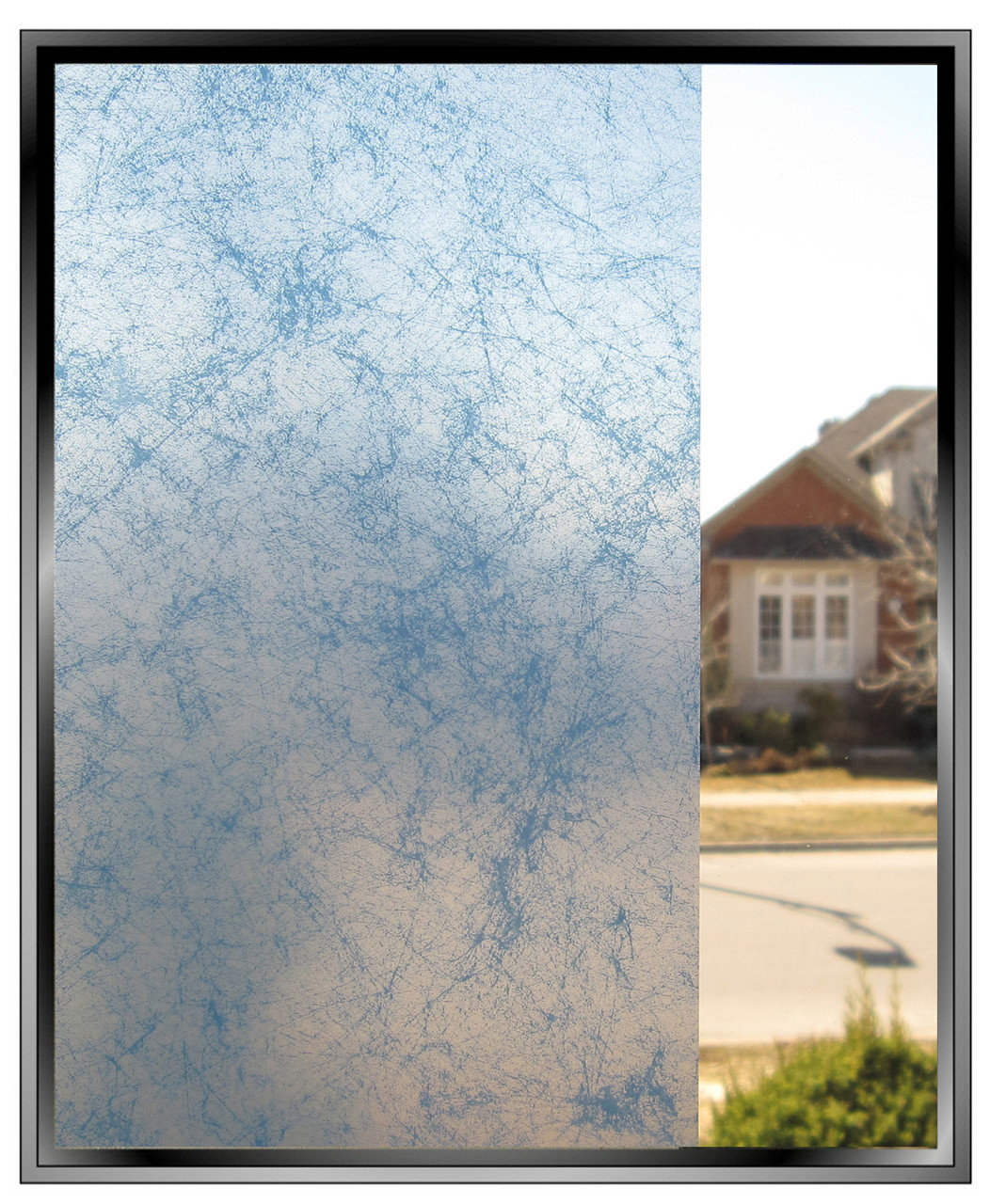 Blue Smoke DIY Decorative Privacy Window Film