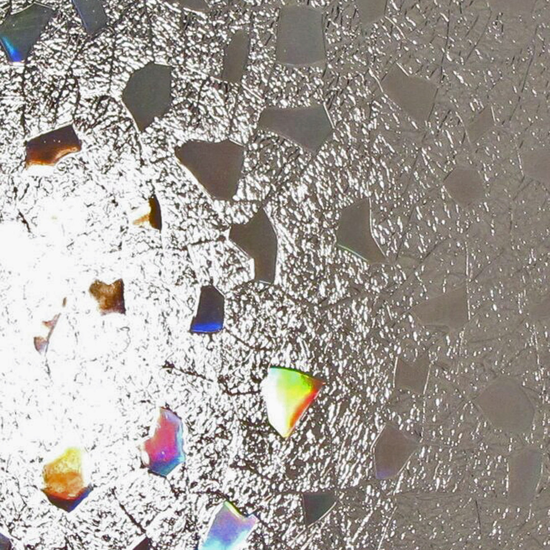 Cracked Stone Pattern Static Cling Window Film
