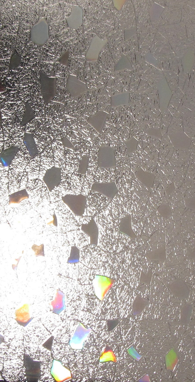 Cracked Stone Pattern Static Cling Window Film