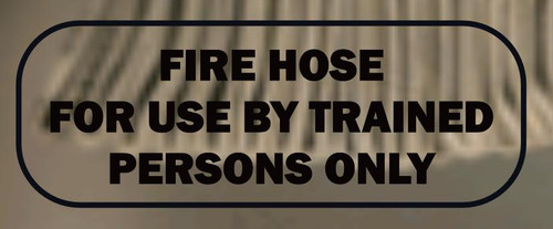 Fire Hose Cabinet Sticker - Apex Window Films
