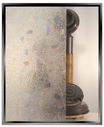 Cracked Stone Pattern Static Cling Window Film