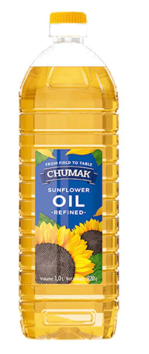 Chumak Sunflower oil Refined 1L - K&V Bulgarian Market
