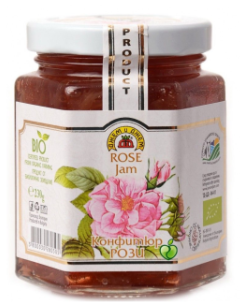 Bio Jam Rose Petals J&J 230g - K&V Bulgarian Market