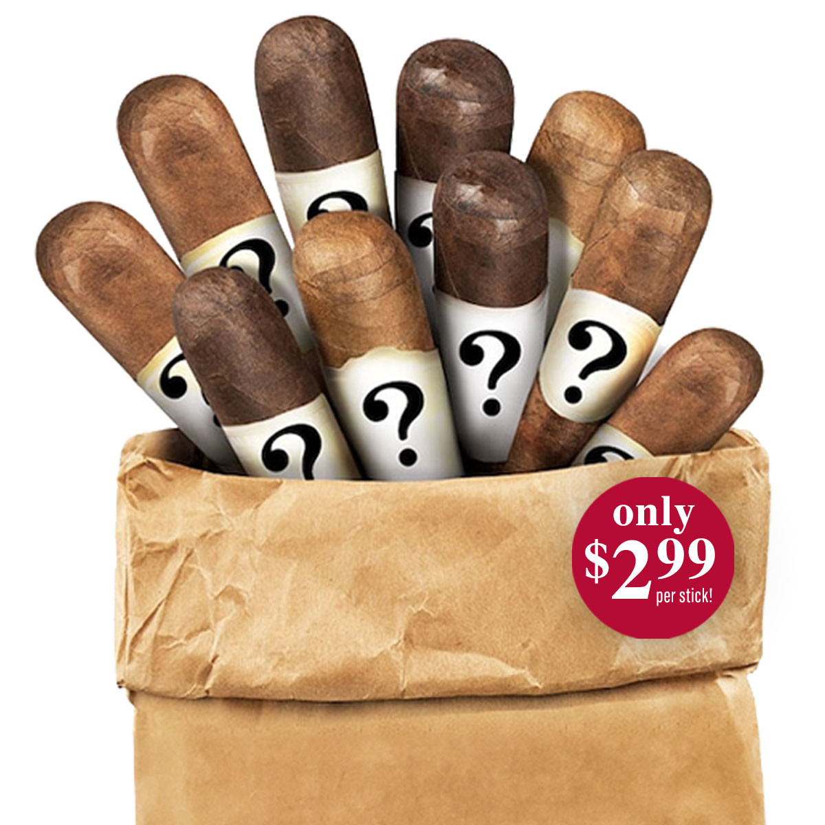 Mystery Premium Cigar Sampler (Assorted Sizes / 30 Pack)