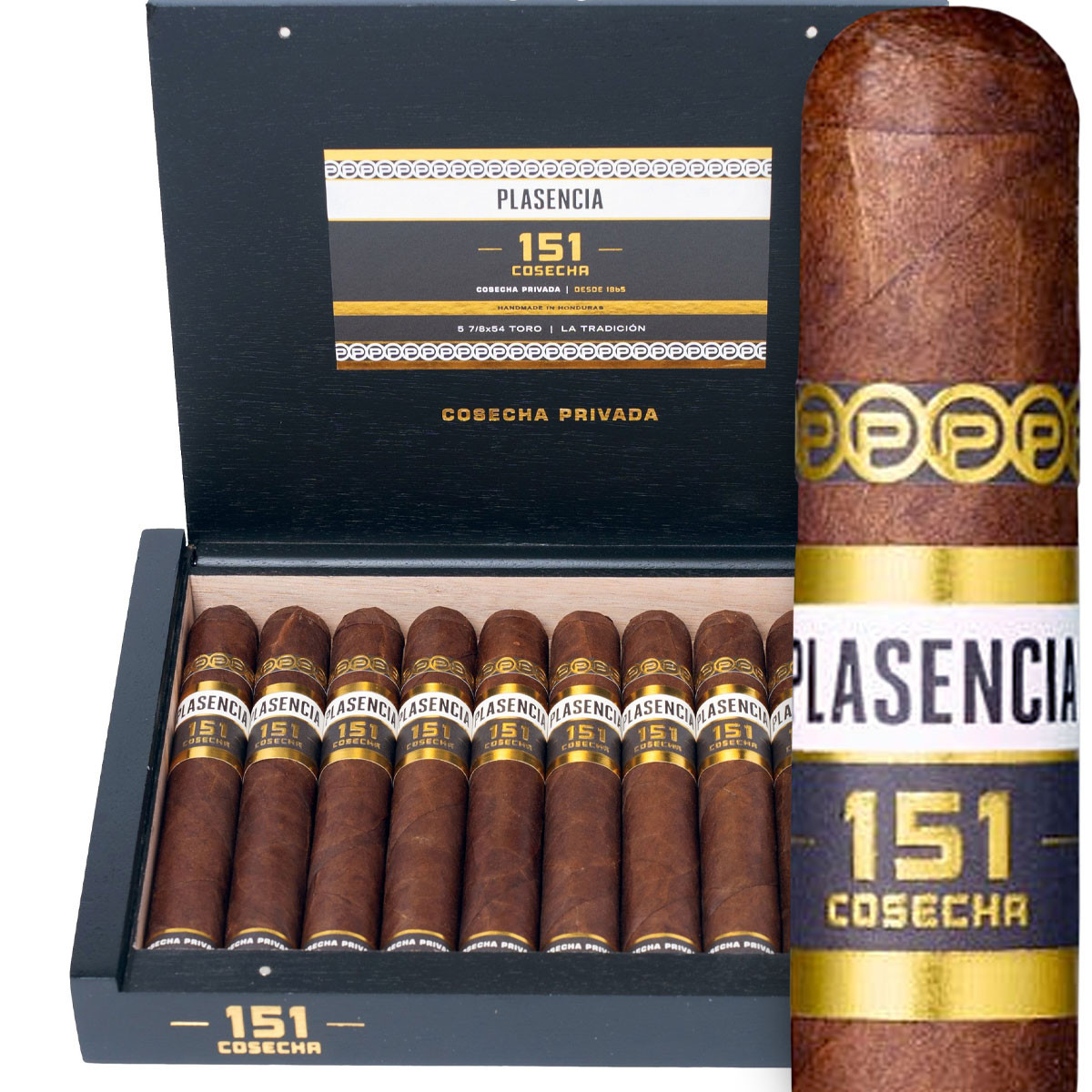 Plasencia Cosecha 151 La Musica Robusto (5x50 / Box 10) + FREE Travel ...