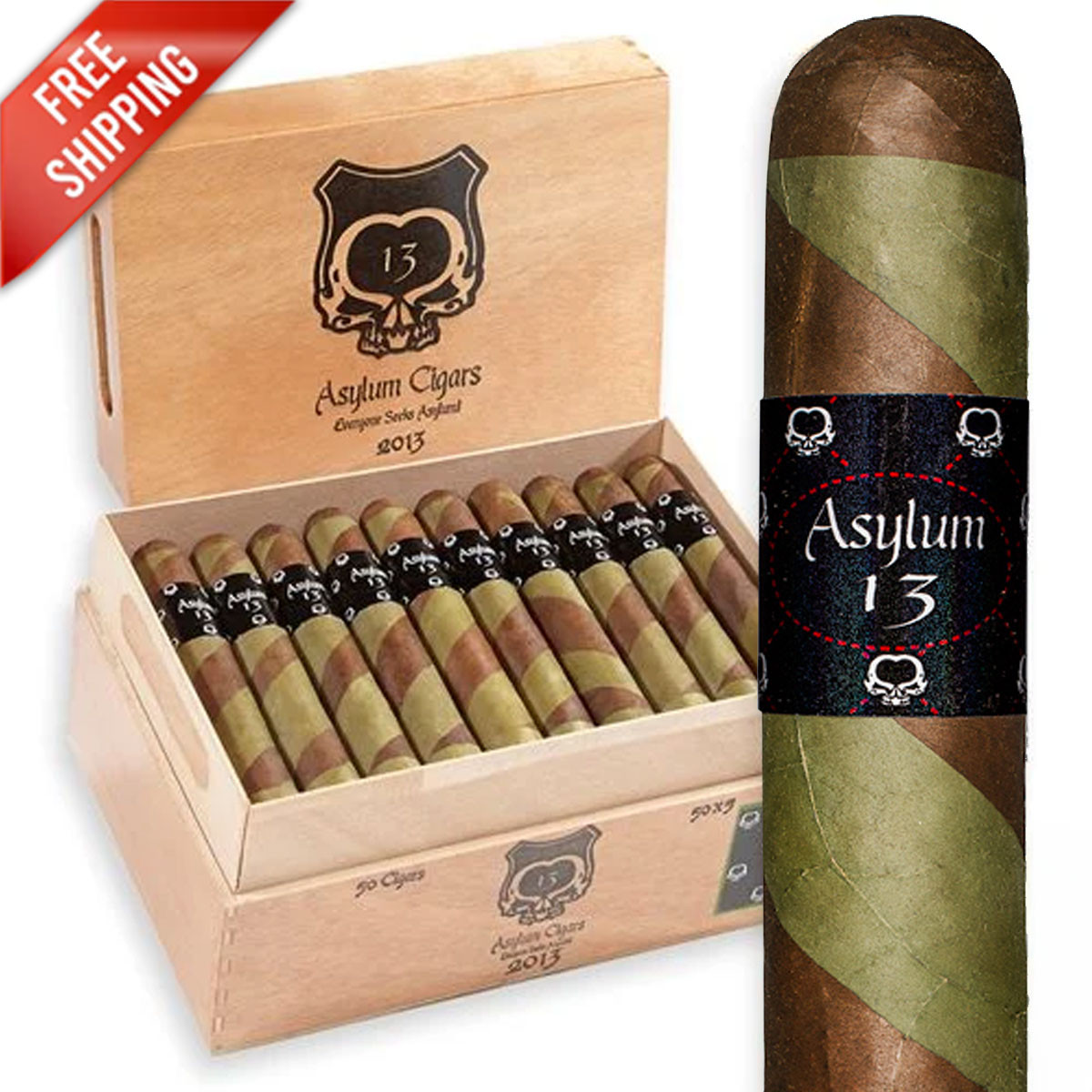Asylum 13 Ogre Robusto (5x50 / 20 Pack) | Cigar King