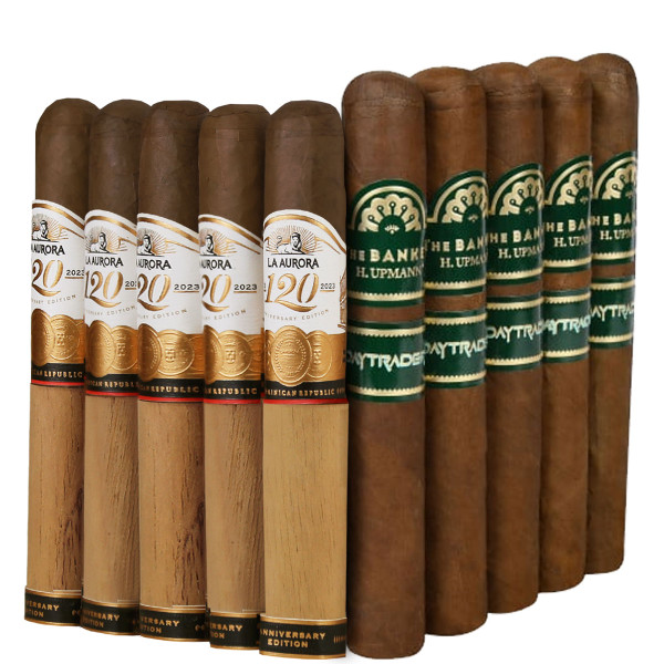 La Aurora 120th Anniversary Robusto vs H. Upmann The Banker Daytrader ...