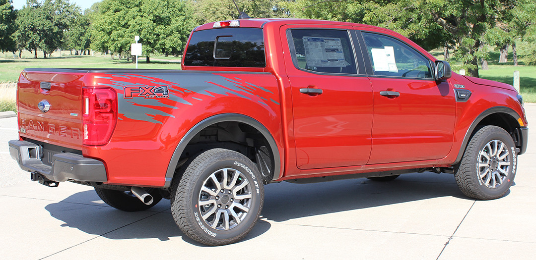 2019 Ford Ranger Stripe Decals UPROAR SIDE KIT 2019 2020 2021 2022