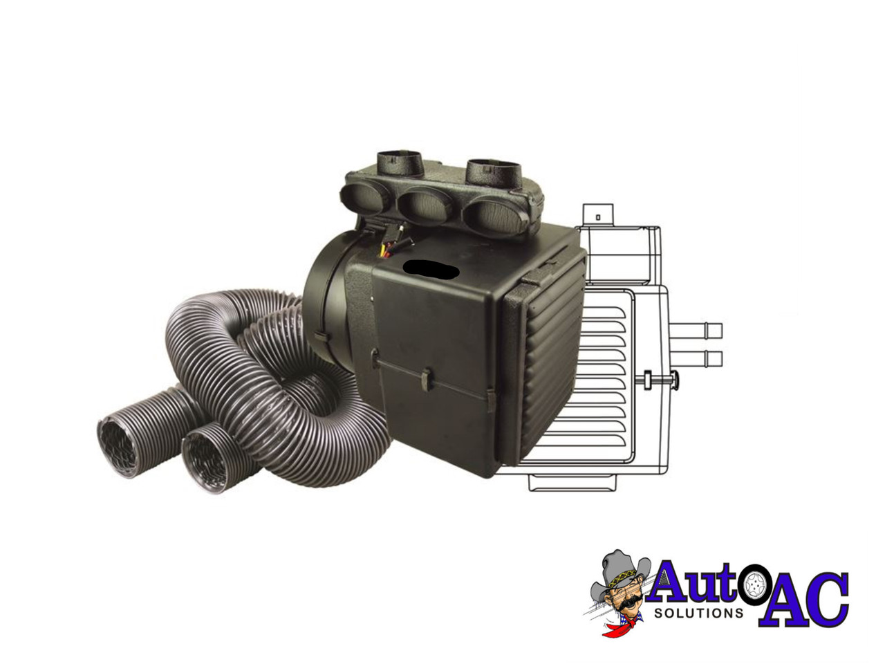 Add on Heater, Upper Fittings, Cable Operated - Auto AC Solutions