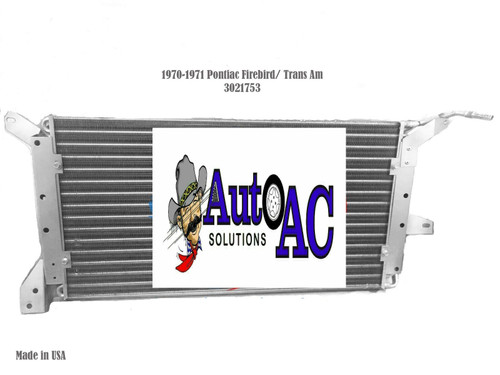 1970, 1971 Pontiac Firebird Trans Am AC Condenser High Performance R12 ...