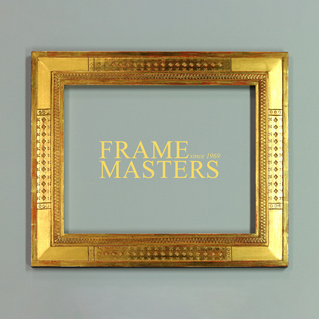 Water Gilded 22k Gold Leaf Hand Carved Closed Corner Fine Art Picture Frame