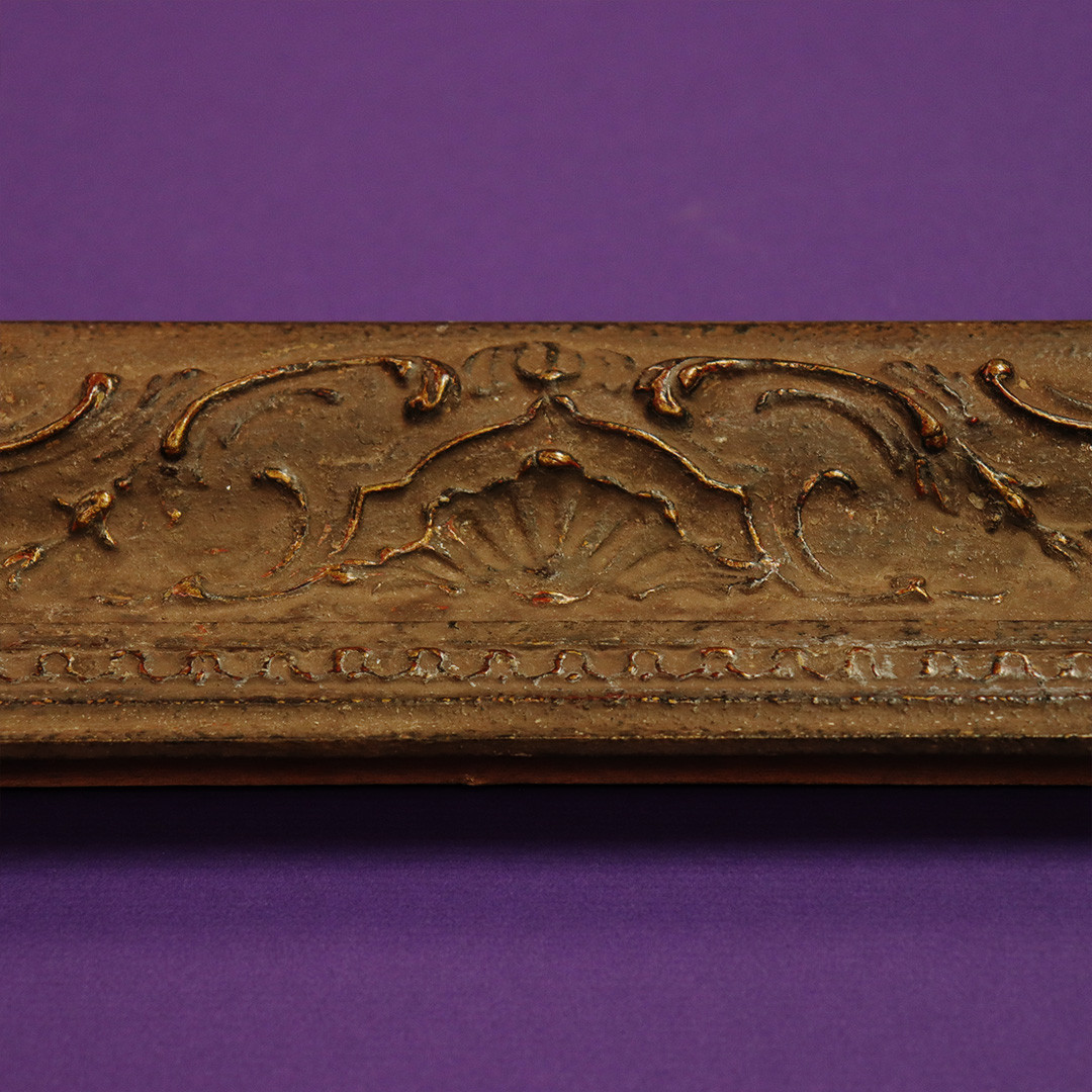 30 7/8" X 38 1/2" Antique Restored Gold Picture Frame