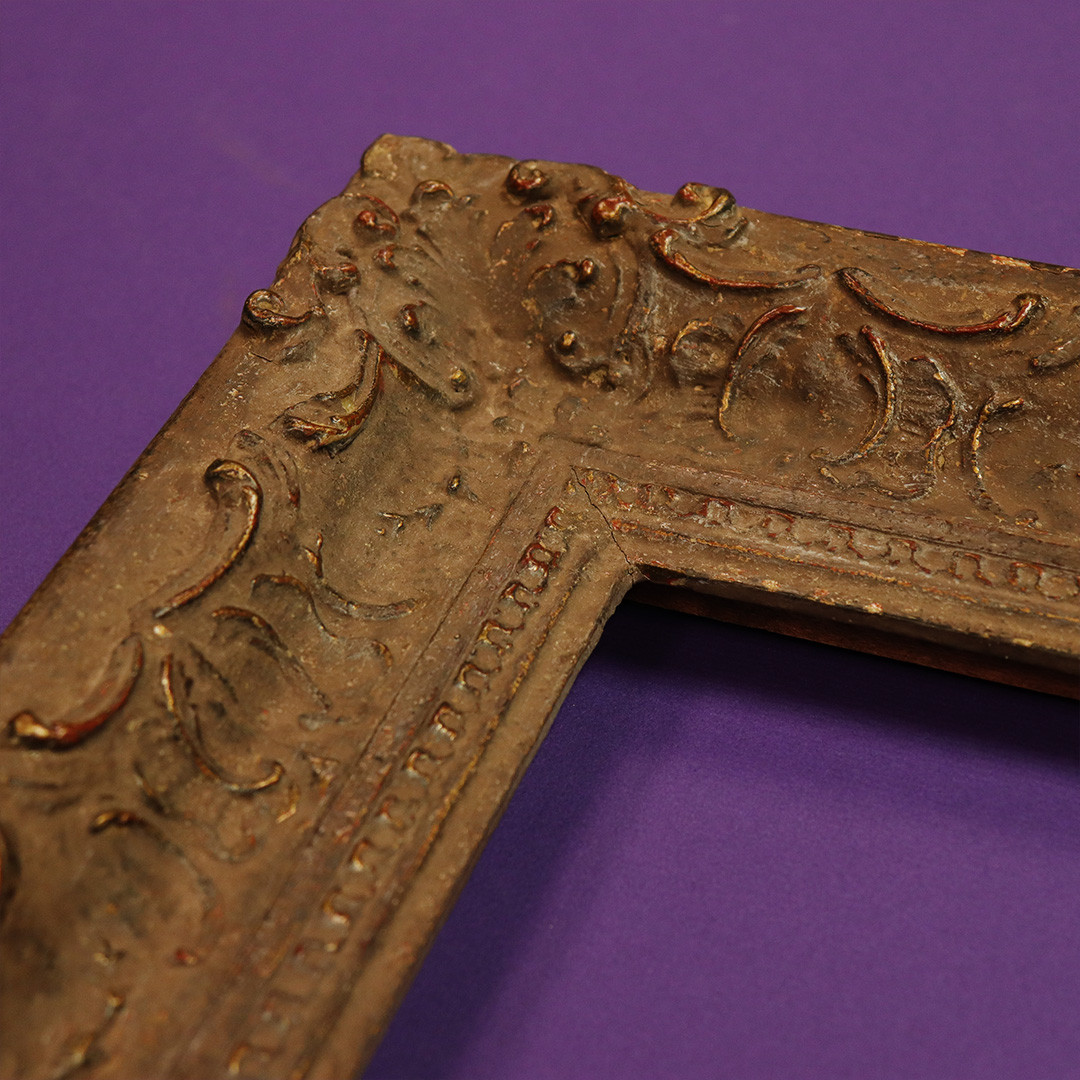30 7/8" X 38 1/2" Antique Restored Gold Picture Frame