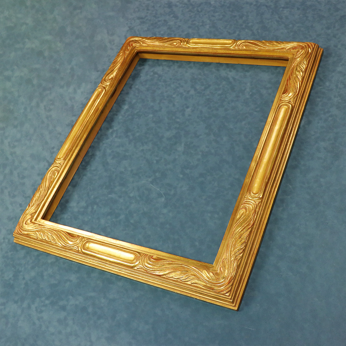24" x 30" Hand-carved Solid Wood Picture Frame Gilded in Genuine 22k ...