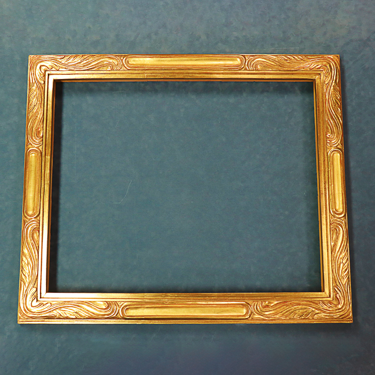 24" x 30" Hand-carved Solid Wood Picture Frame Gilded in Genuine 22k ...