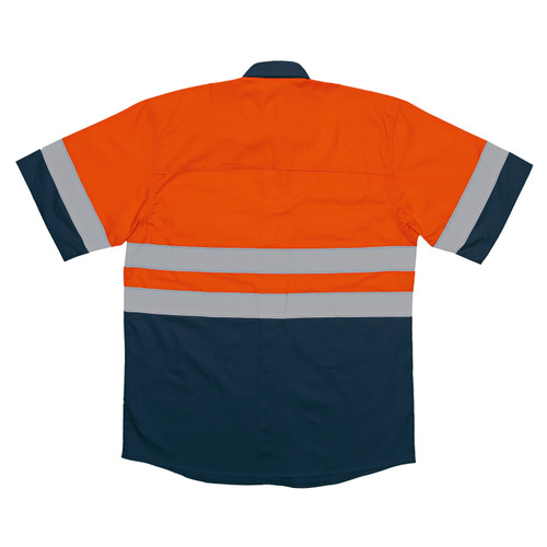 Javlin Two Tone Vented Reflective Mining Work Shirt | Azulwear Cape ...