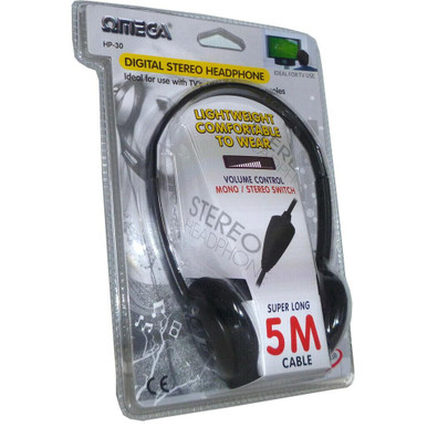 Omega 10030 HP-30 TV's Hi-Fi & DVD Player Stereo Headphone ...