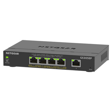 NETGEAR Plus GS305EP 5 Port V3 Desktop/ Wall Mountable Unmanaged ...