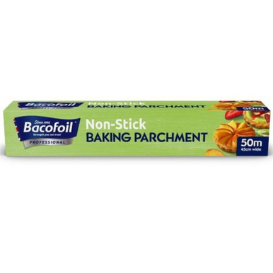 Bacofoil Non-Stick Baking Paper Parchment│Microwave and Oven Safe│45cm ...