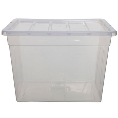 Whitefurze 56cm Spacemaster Maxi 64 Litre Kitchen Plastic Storage Box ...