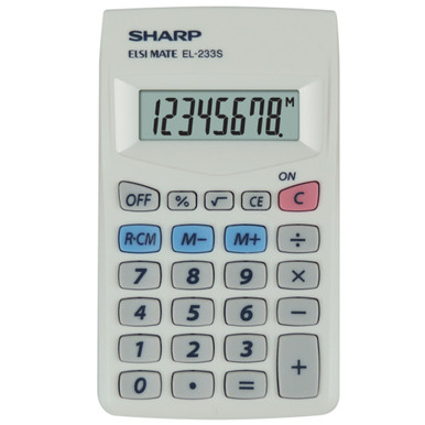 Sharp Handheld Calculator White - SimplyBrandsDirect