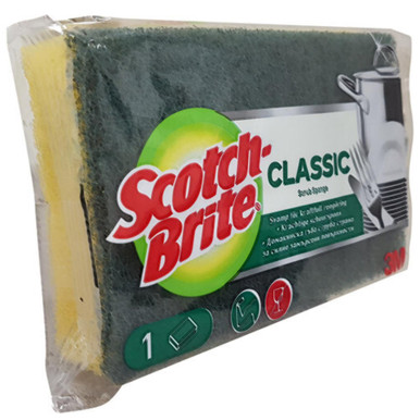 3M Scotchbrite Classic Powerful and Durable Scrub Sponge Scourer ...
