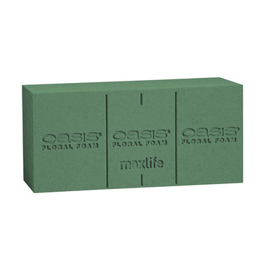 Oasis Wet Floral Foam Bricks - 3 x 4 x 9 Single Brick