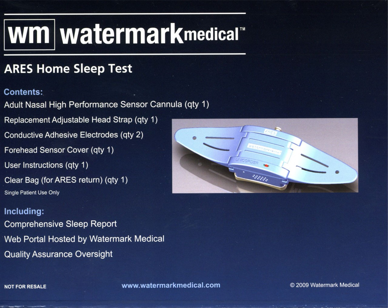 QUICK ORDER SUPPLIES - ARES (Watermark) Sleep Apnea Kits - Colorado ...